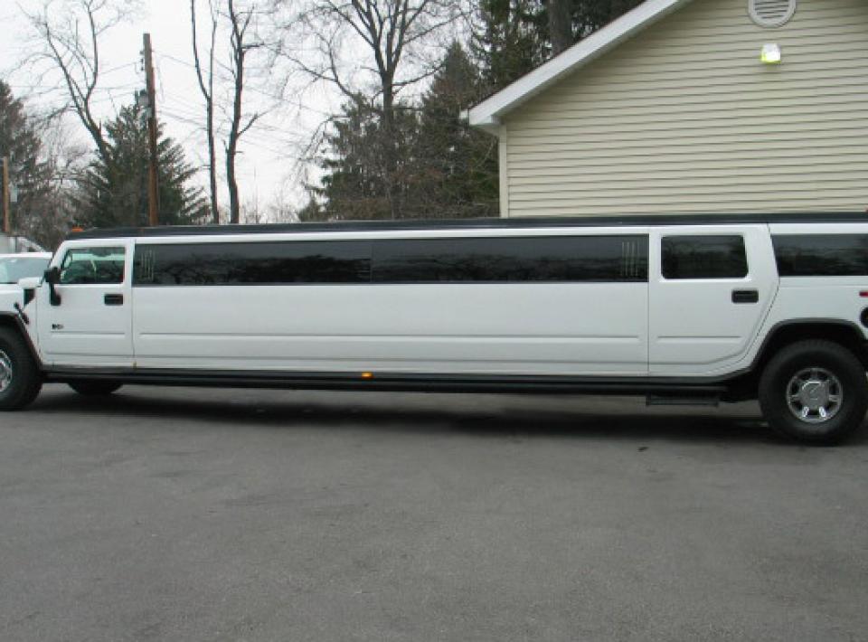 Take a ride on luxury limo with hot stripper